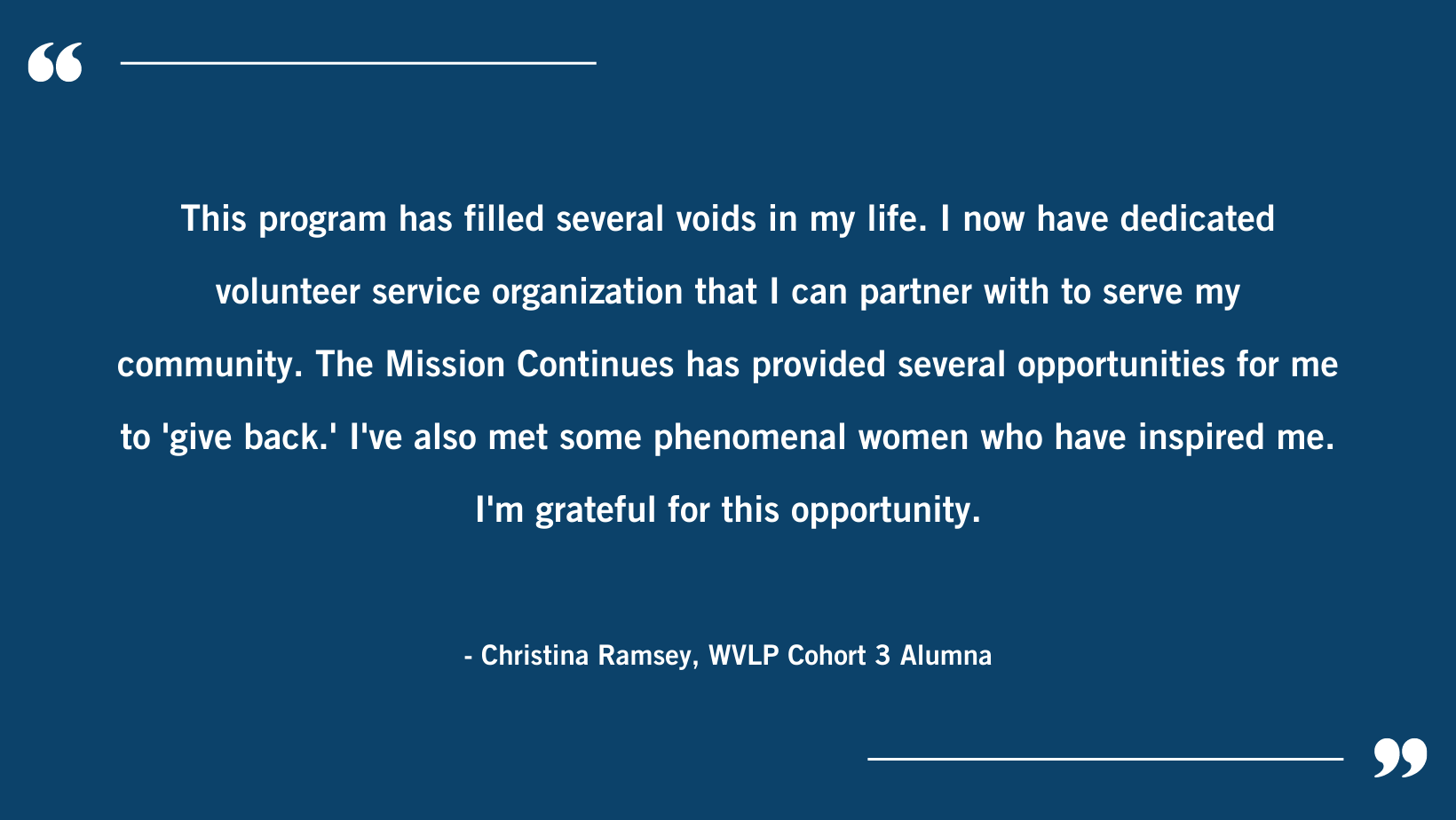 Women Veterans Leadership Program - The Mission Continues | The Mission ...