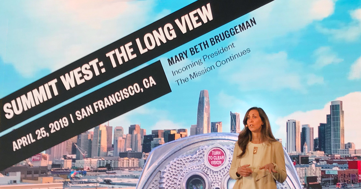 Mary Beth Bruggeman speaks at the 2019 NationSwell Summit West - The ...